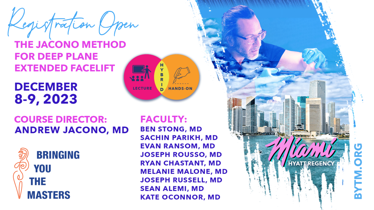 The Jacono Method for Facelift - Bringing You The Masters